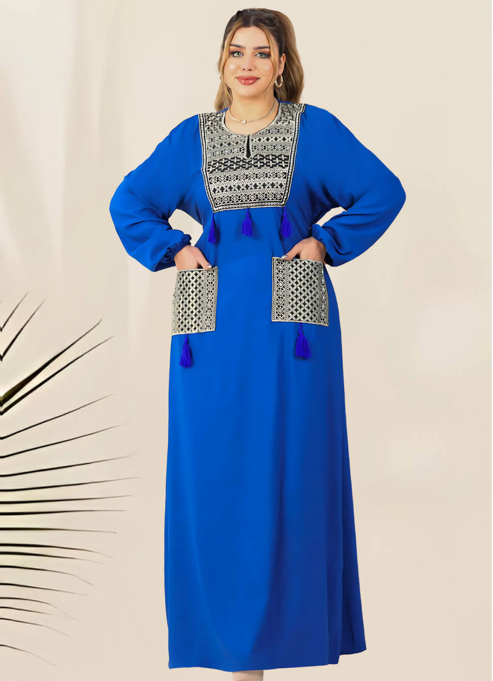 عباية استقبال منزلي مطرزة – MSY GALLERY