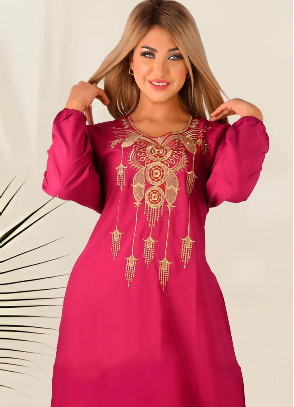 عباية استقبال منزلي مطرزة – MSY GALLERY