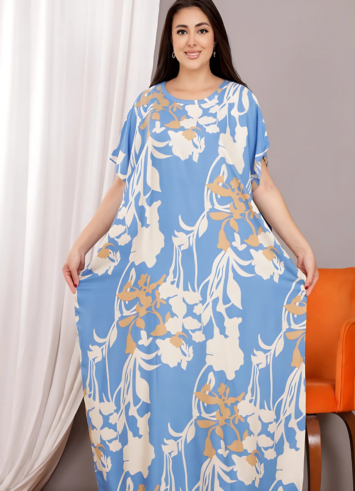 عباية استقبال منزلي مطرزة – MSY GALLERY