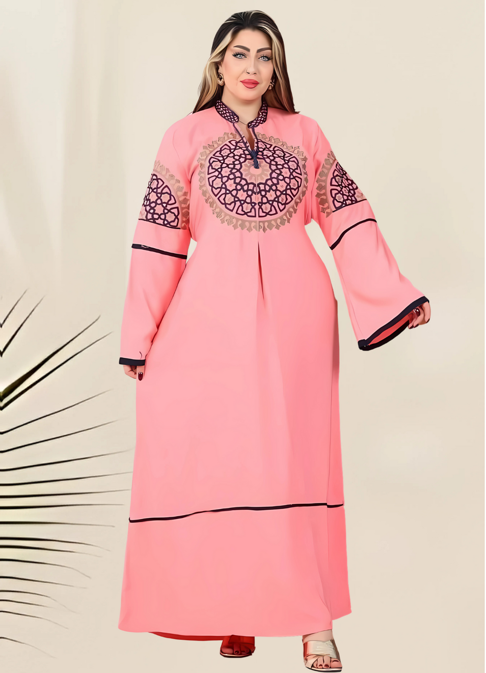 عباية استقبال منزلي مطرزة – MSY GALLERY