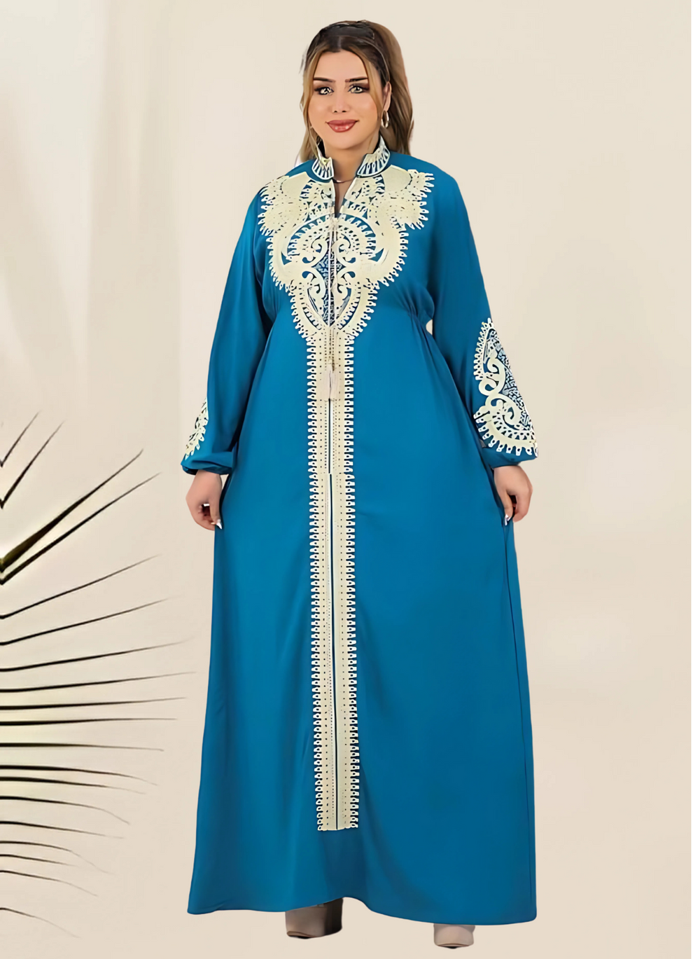 عباية استقبال منزلي مطرزة – MSY GALLERY