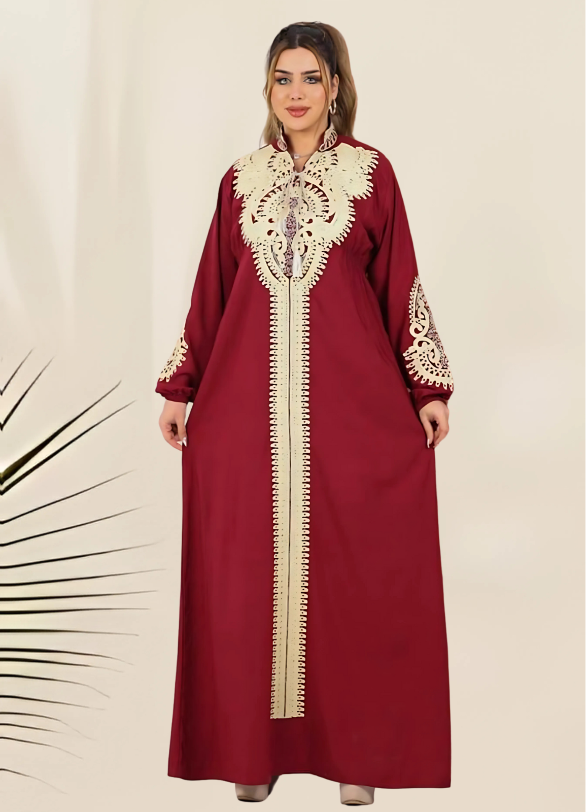 عباية استقبال منزلي مطرزة – MSY GALLERY