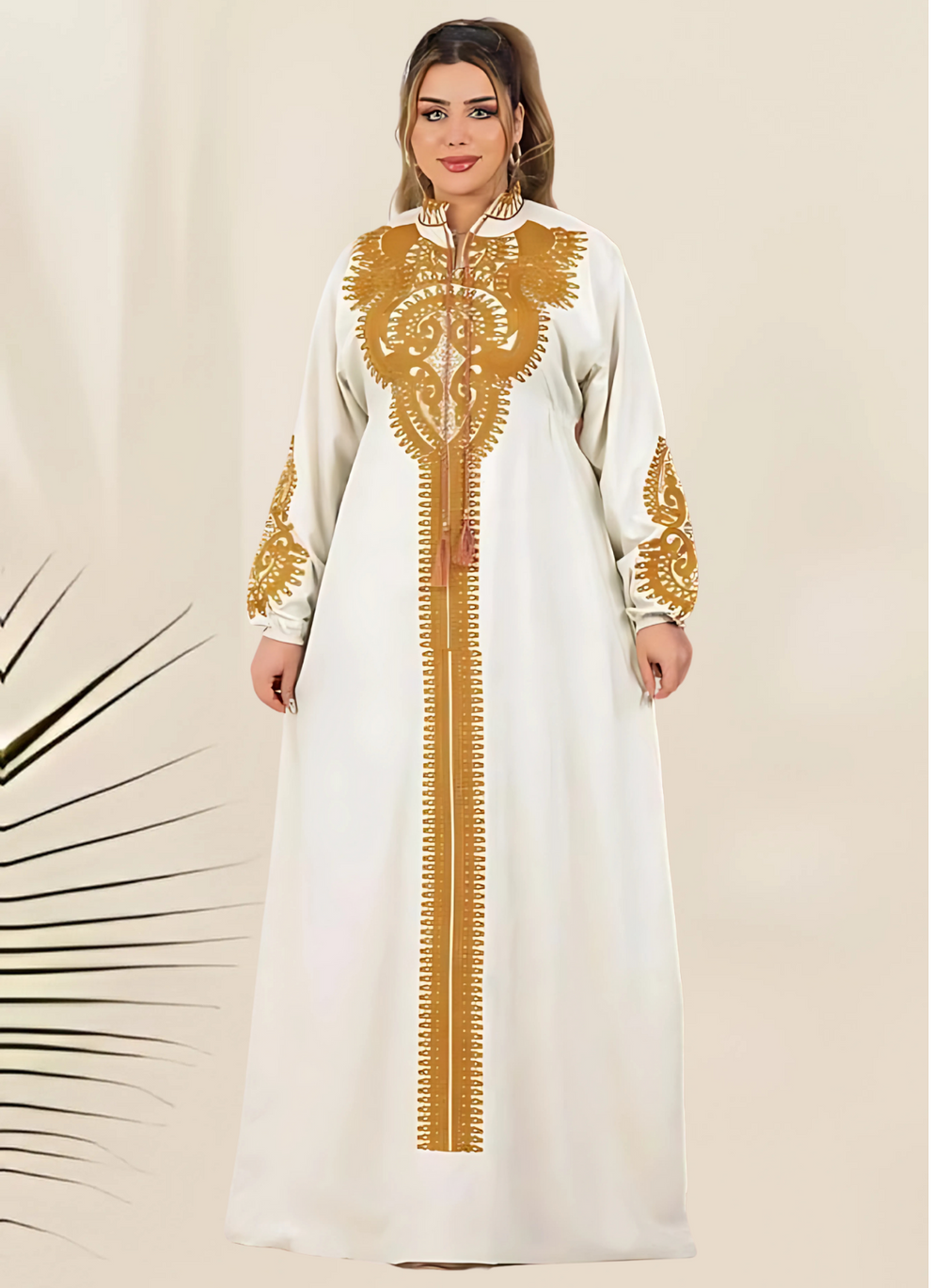 عباية استقبال منزلي مطرزة – MSY GALLERY