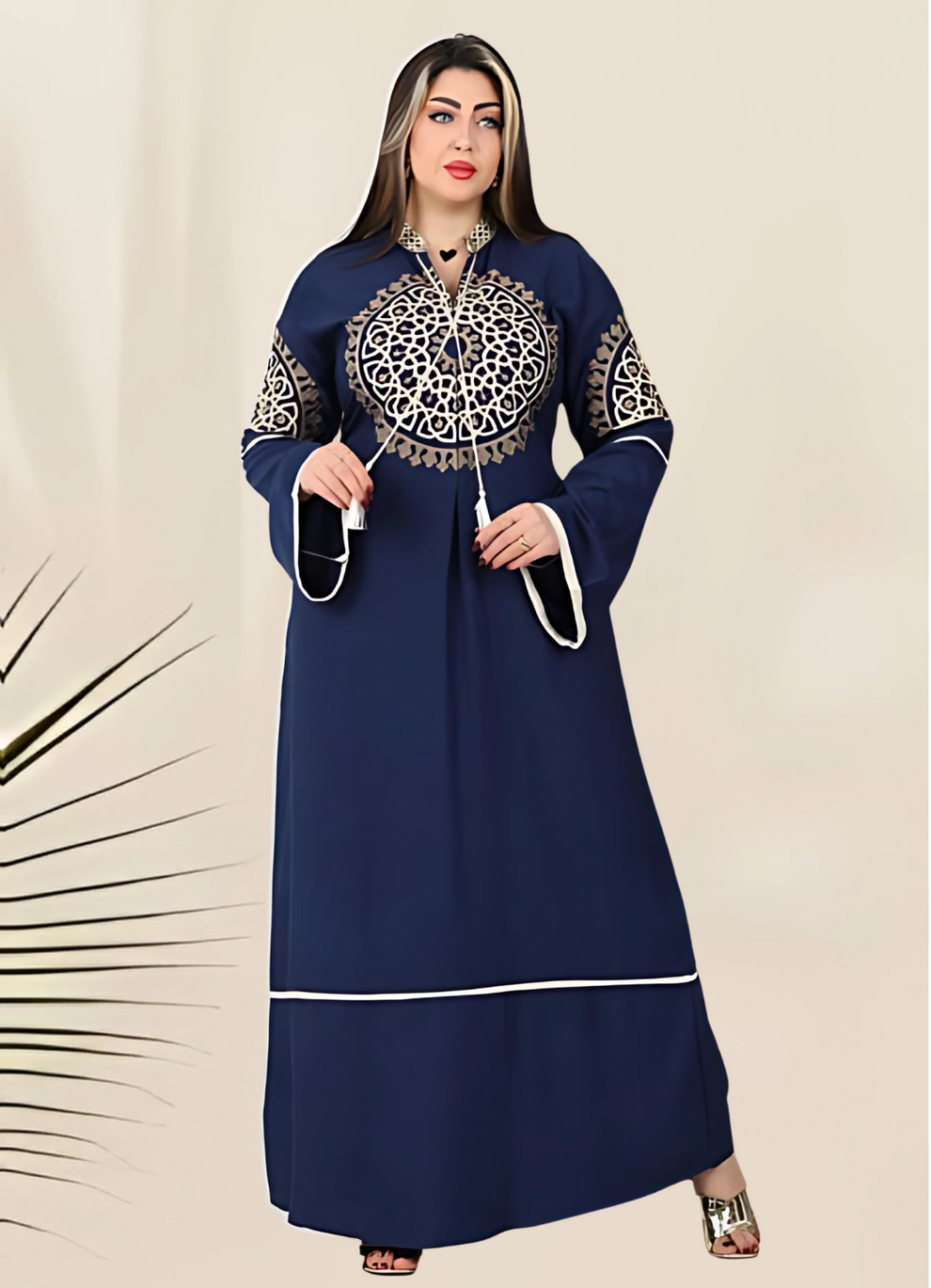 عباية استقبال منزلي مطرزة – MSY GALLERY