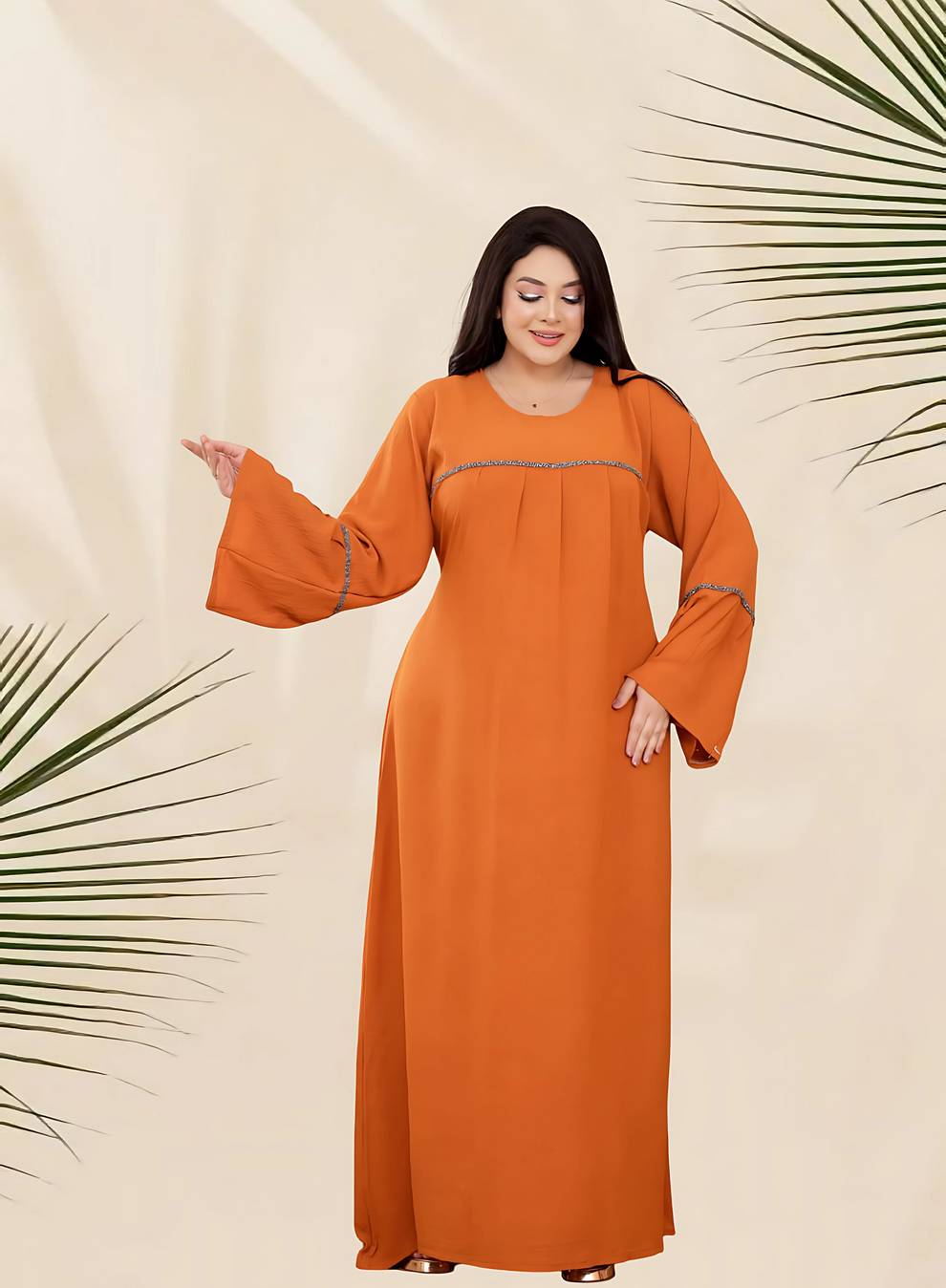 عباية استقبال منزلي مطرزة – MSY GALLERY