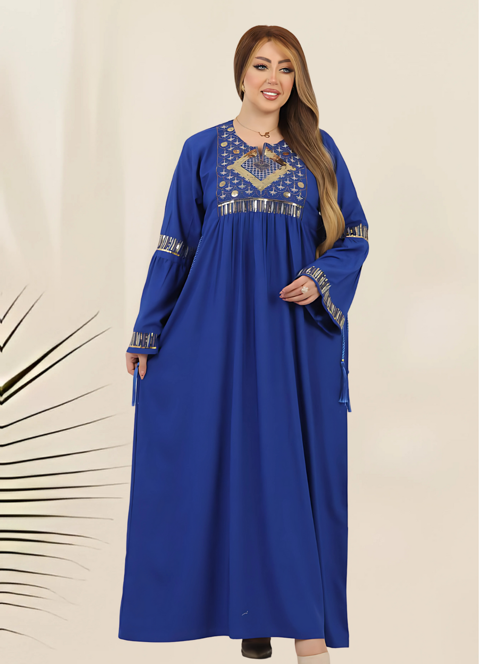 عباية استقبال منزلي مطرزة – MSY GALLERY