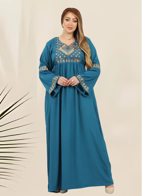 عباية استقبال منزلي مطرزة – MSY GALLERY