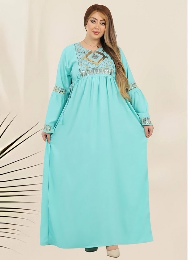 عباية استقبال منزلي مطرزة – MSY GALLERY