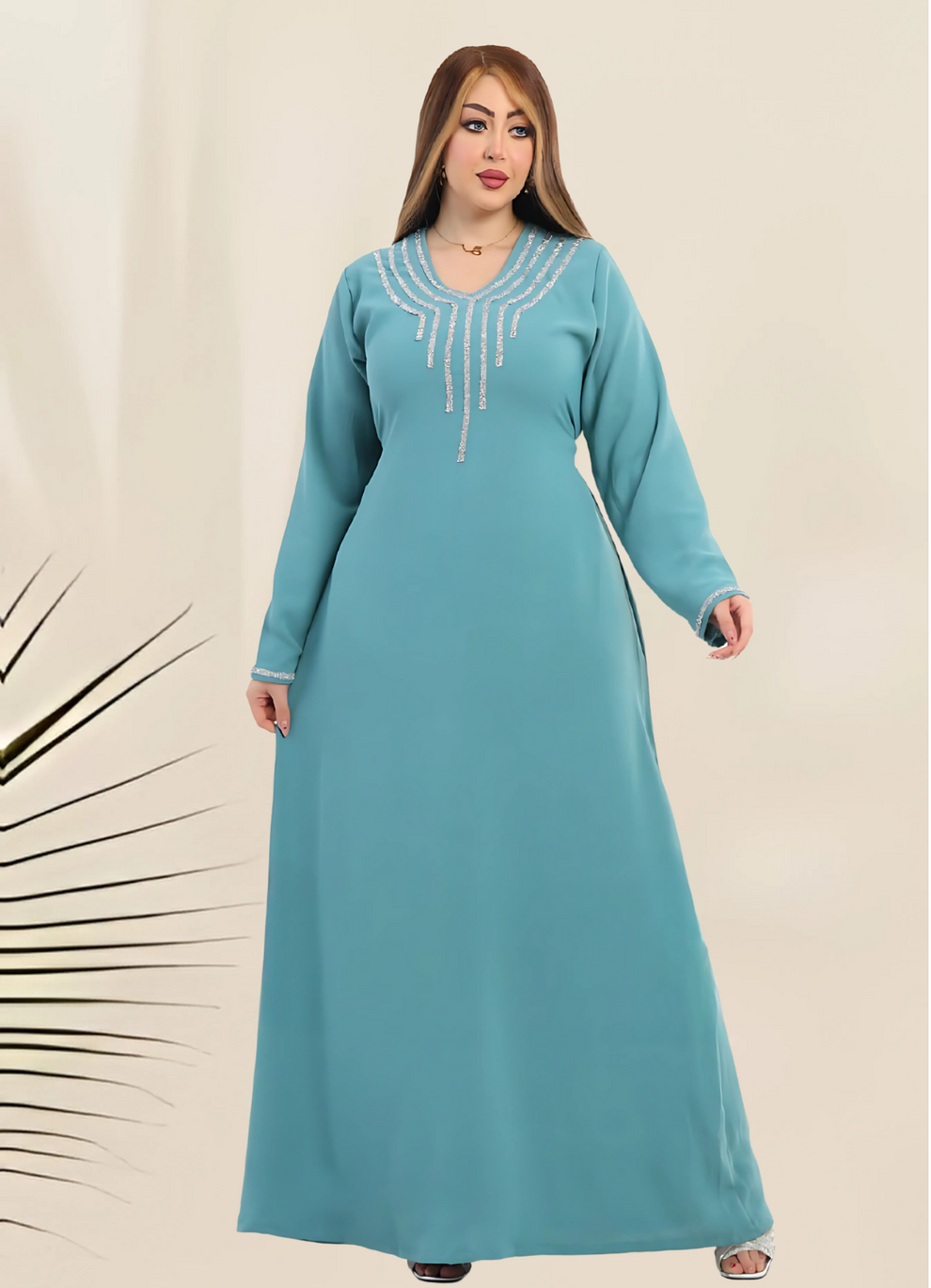 عباية استقبال منزلي مطرزة – MSY GALLERY