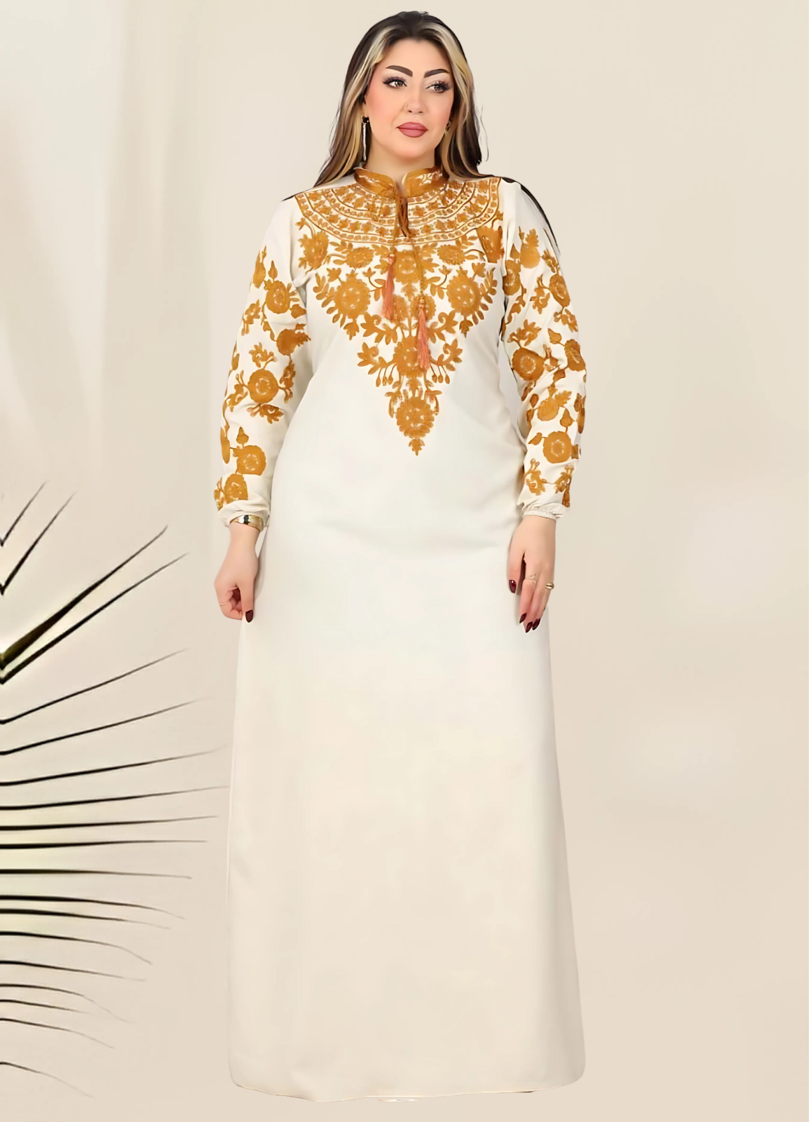 عباية استقبال منزلي مطرزة – MSY GALLERY