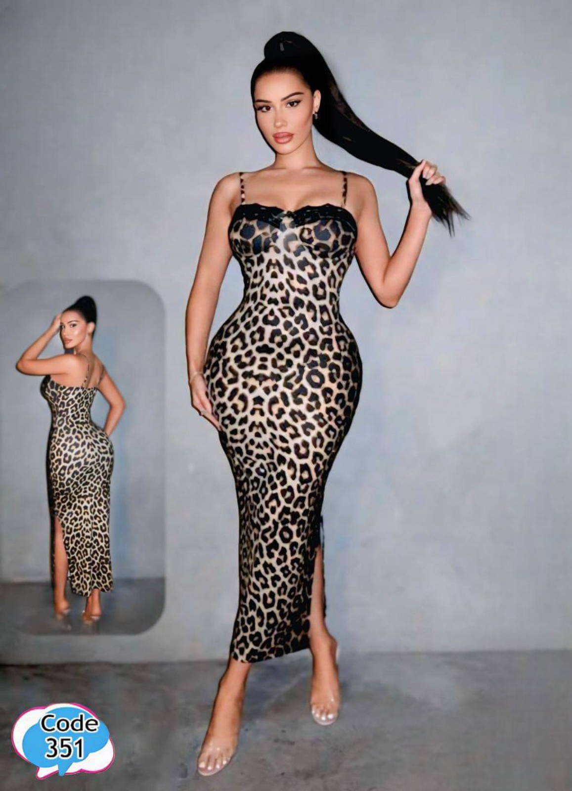 351 لانجرى شيفون فري سايز كود – MSY GALLERY